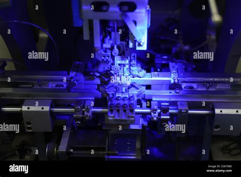 Binzhou China January 20 2025 A Machine Produces Semiconductors