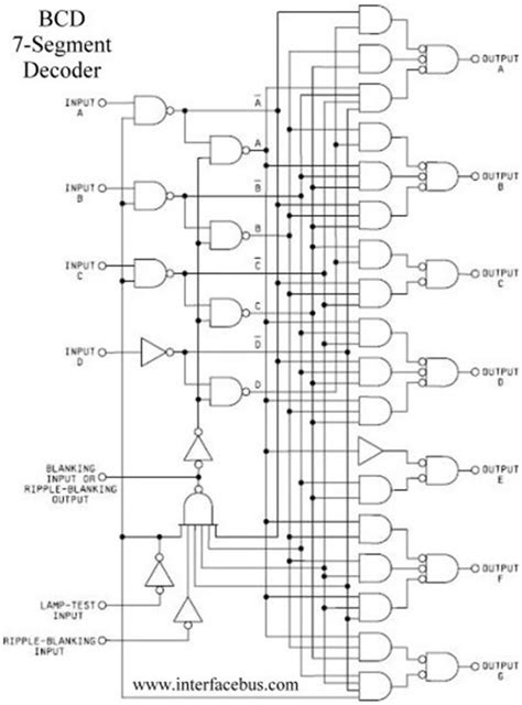 Bcd To Seven Segment Display Circuit Diagram