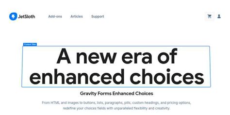 Gravity Forms Enhanced Choices Pluginsforwp