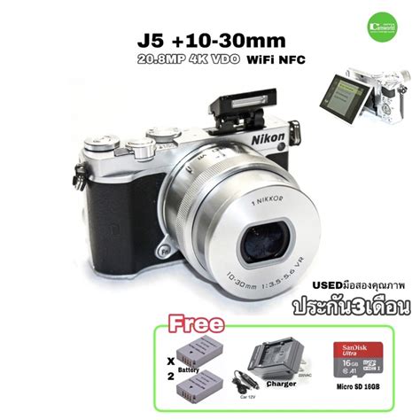 Nikon 1 J5 10 30mm Wifi Nfc Camera น่าใช้ 20 8mp วีดีโอ 4k จอภาพ ปรับ