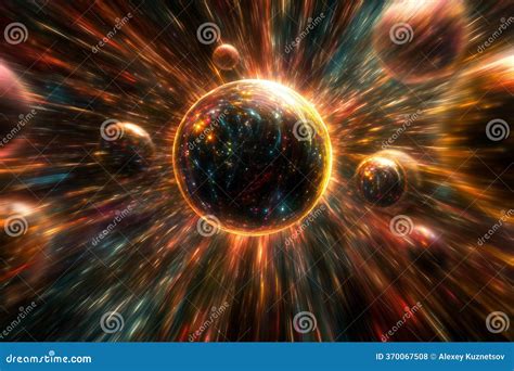 Abstract Visualization Of A Glowing Molecular Network In A Futuristic Digita Royalty Free Stock