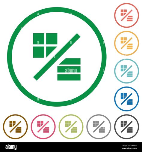 View Mode Flat Color Icons In Round Outlines On White Background Stock Vector Image Art Alamy