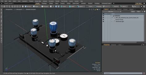 Afk Lab Industrial Gas Control Panel 3d Model 49 3ds Blend C4d