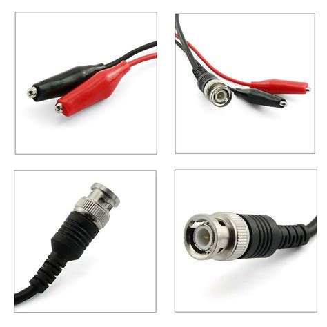 DANIU BNC Male Plug Q9 To Dual Crocodile Clip Y Splice Oscilloscope
