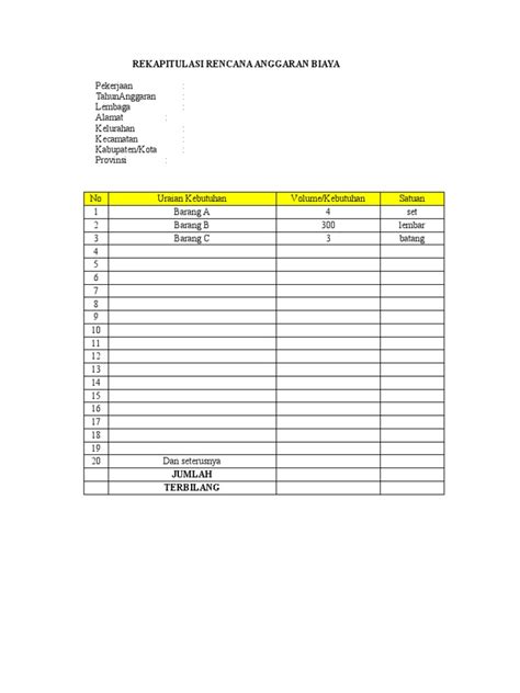 1652866599788 Contoh Template Rab Kegiatan Csr And Pkbl Pdf