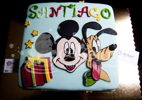 Mickey And Pluto Cake