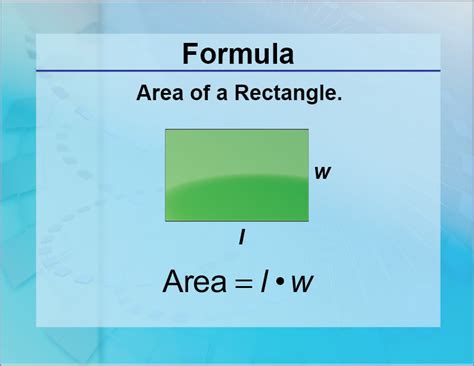 Formula Of Rectangle