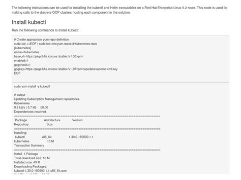 Install The Kubectl And Helm Executables Dell Telecom Hybrid Mobility