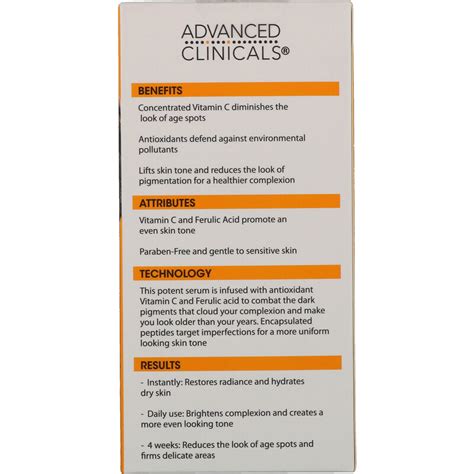 Advanced Clinicals Vitamin C Anti Aging Serum 175 Fl Oz 52 Ml Iherb