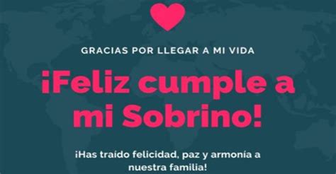 Imágenes De Feliz Cumpleaños A Mi Sobrino