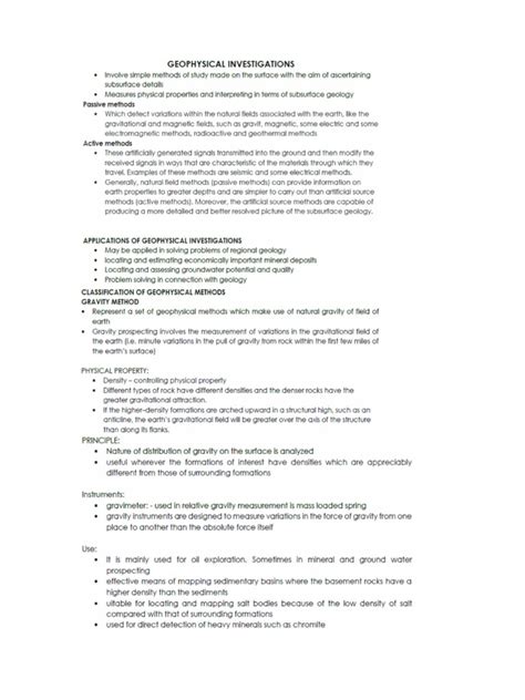 Geological And Geophysical Investigation In Civil Engineering Pdf