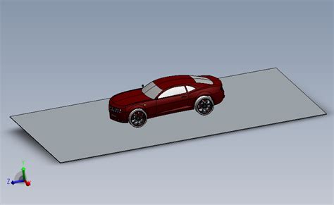 雪佛兰科迈罗 SOLIDWORKS 2012 模型图纸下载 懒石网
