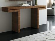 MIYABI Walnut Console Table Rectangular Walnut Console Table By