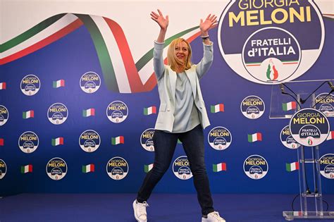 Far Right Leader Giorgia Meloni To Become Italys First Female Pm