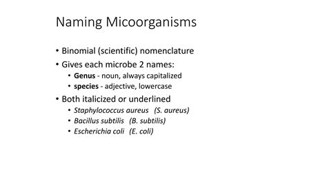 Classification Of Microorganisms Microbiology Ppt