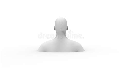 3d Rendering Of A Human Model Isolated In White Background Stock