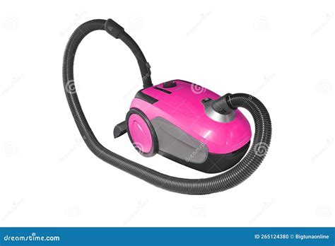 Vacuum Cleaner Isolated On A White Background Handheld Pink Vacuum