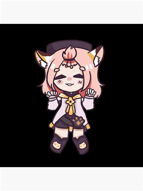 Genshin Impact Chibi Diona Fan Art Throw Pillow By Souriksine