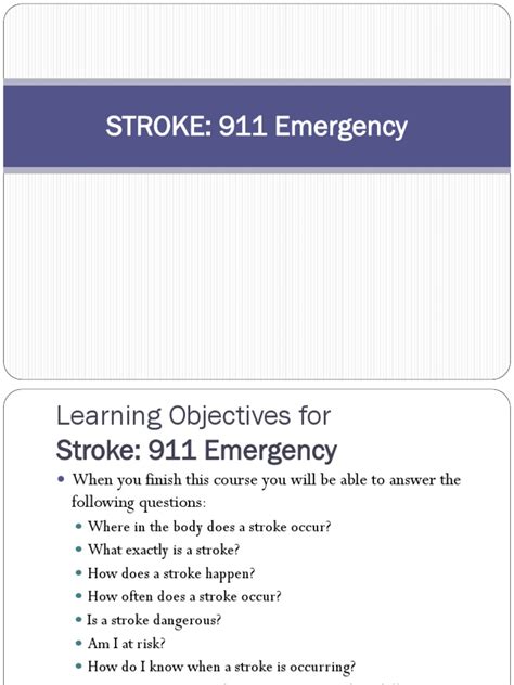 Stroke 911 Download Free Pdf Stroke Medicine
