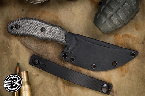 Bastinelli Knives "Chopper" Fixed Blade Black Micarta 3.5" M390 Stonewash