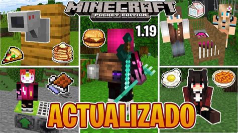😱top 10 Mejores Mods Addons Survival Para Minecraft Pe 1 19 Bedrock