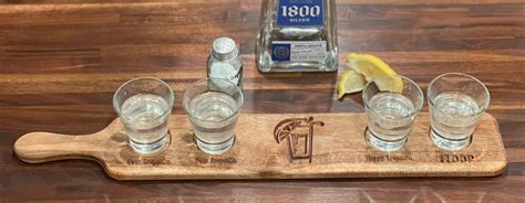 Tequila Shot Tray Flight Tray One Tequila Two Tequila Three Tequila