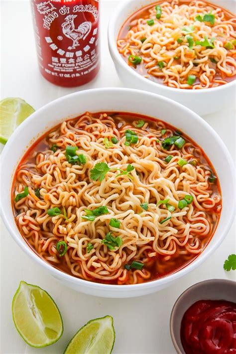 20 Minute Spicy Sriracha Ramen Noodle Soup Recipe Ramen Noodle Soup