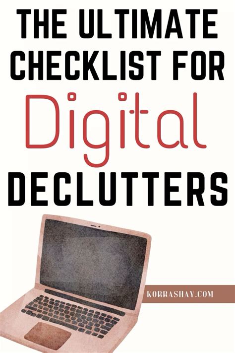 Declutter Checklist Artofit