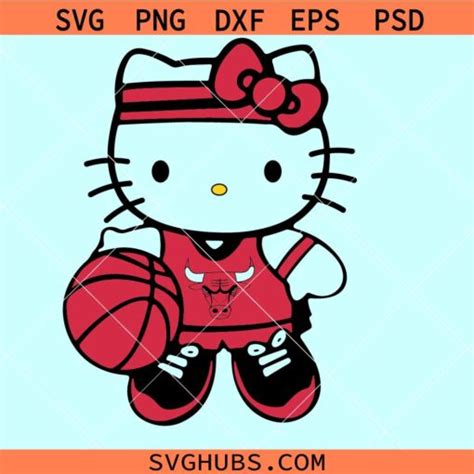 Hello Kitty Chicago Bulls Svg Chicago Bulls Svg Chicago Bulls Mascot Svg
