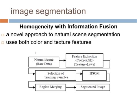 Image Segmentation And Defect Detection Techniques Using Homogeneity Ppt