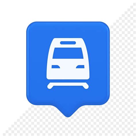 Premium Psd Train Railway Subway Locomotive Button Rail Passenger Transportation Travel 3d