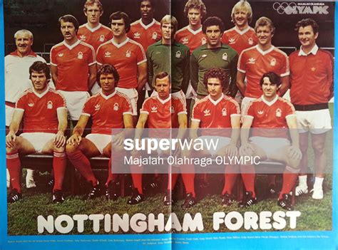 Big Poster Full Team Nottingham Forest 1977