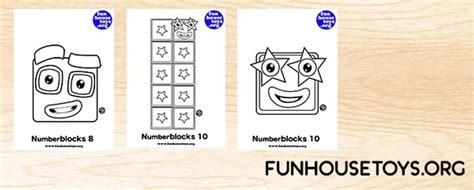 Fun House Toys Numberblocks Sticker Book Design Tactile Learning Sight Word Worksheets
