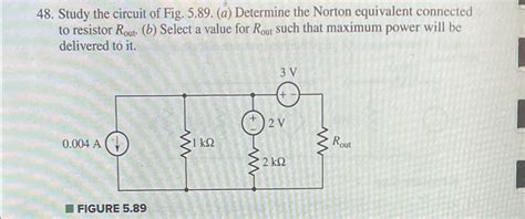Solved Study The Circuit Of Fig A Determine The Chegg Com