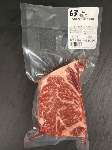 Kiwami Eye Of Ribeye Steak 63 Browns Top Shelf Meats