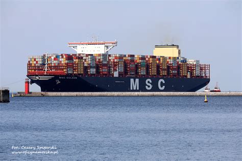 Największy na świecie statek kontenerowy MSC Gulsun w DCT Gdańsk