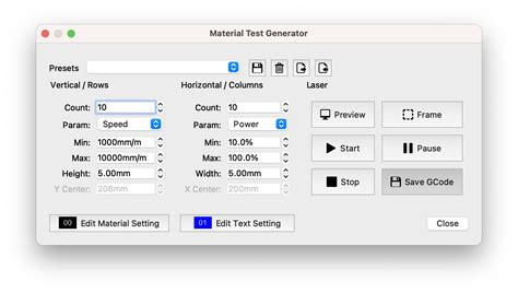 Material Test All Squares Identical Lightburn Software Questions Lightburn Software Forum