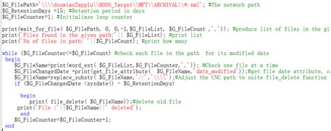 Solved Delete Files Older Than X Days Using Bods Inbuilt Sap