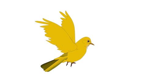 Pássaro voando Vetor Premium