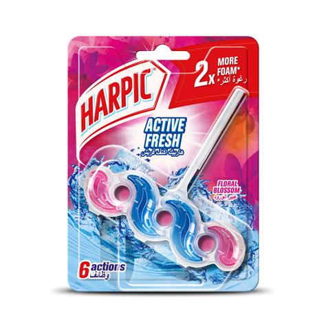 Harpic Active Fresh Toilet Cleaner Rim Block Floral Blossom 35 G Online
