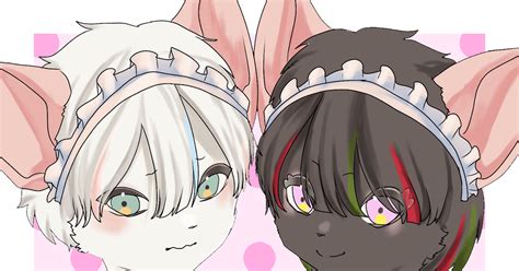 ケモノ 双子ネズミのメイドさん｡ さばしおぉ のんびり海遊中のイラスト Pixiv