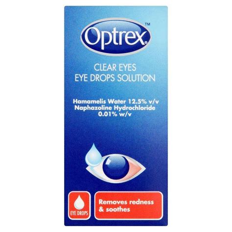 Optrex Clear Eyes Eye Drops Solution 10ml Manly Ie Eyes