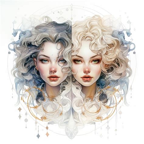 Premium Ai Image There Are Two Women With Curly Hair And Blue Eyes