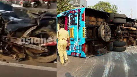 Kozhikode Private Bus Accident കോഴിക്കോട്ടെ സ്വകാര്യ ബസ് അപകടം ഗുരുതരമായി പരിക്കേറ്റ്