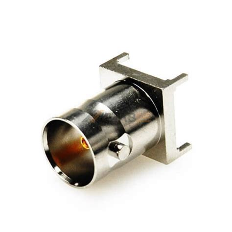 Bnc Straight Female Connector Through Hole Mount For Pcb Metabeeai