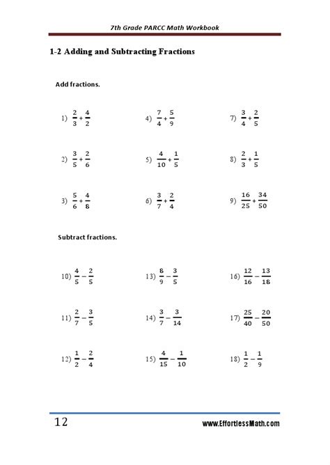 7th Grade Parcc Math Workbook 2018 The Most Comprehensive Review For