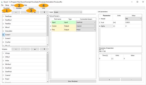 Graphical User Interfaced — Dyssol Latest Documentation