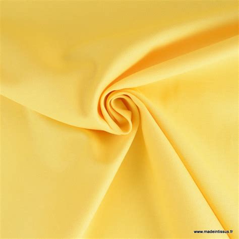 Tissu Gabardine De Coton Coloris Jaune Oeko Tex