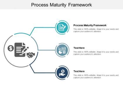 Maturity Framework Icon PowerPoint Presentation And Slides SlideTeam