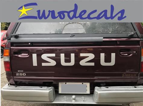Eurodecals Isuzu Tailgate Sticker Decal For 98 02 Isuzu Fuego Isuzu
